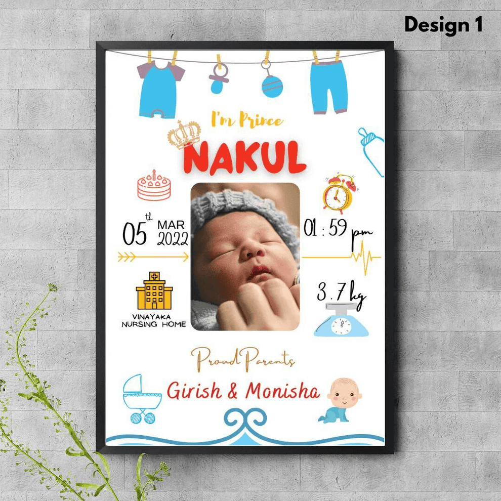 Baby Birth Frame-Live – GiftingStudio.in