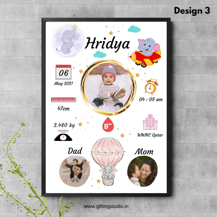 Baby Birth Frame-Live – GiftingStudio.in