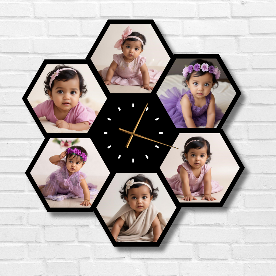 Buy Personalised Photo Wall Clock Online | Personalised Photo Clock ...