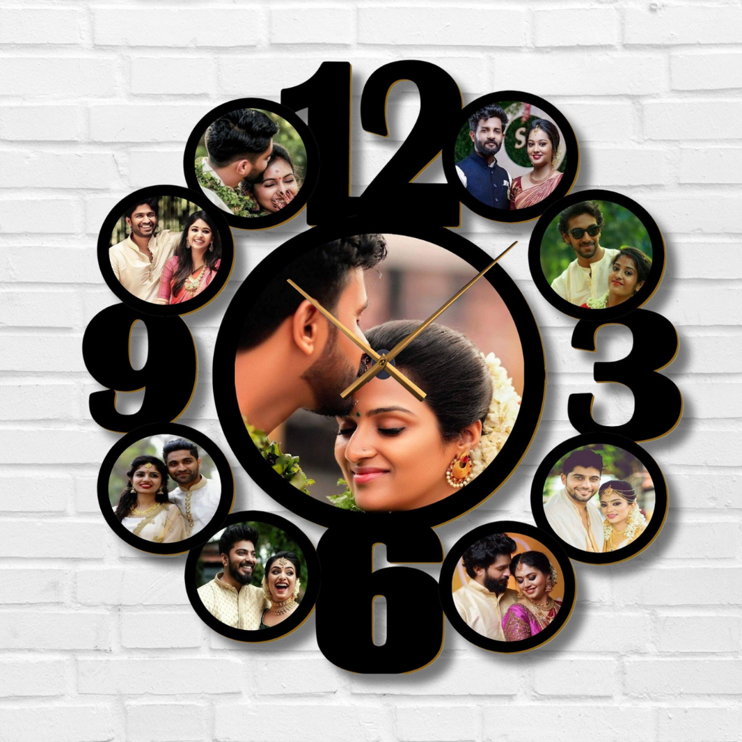 Buy Personalised Photo Wall Clock Online | Personalised Photo Clock ...