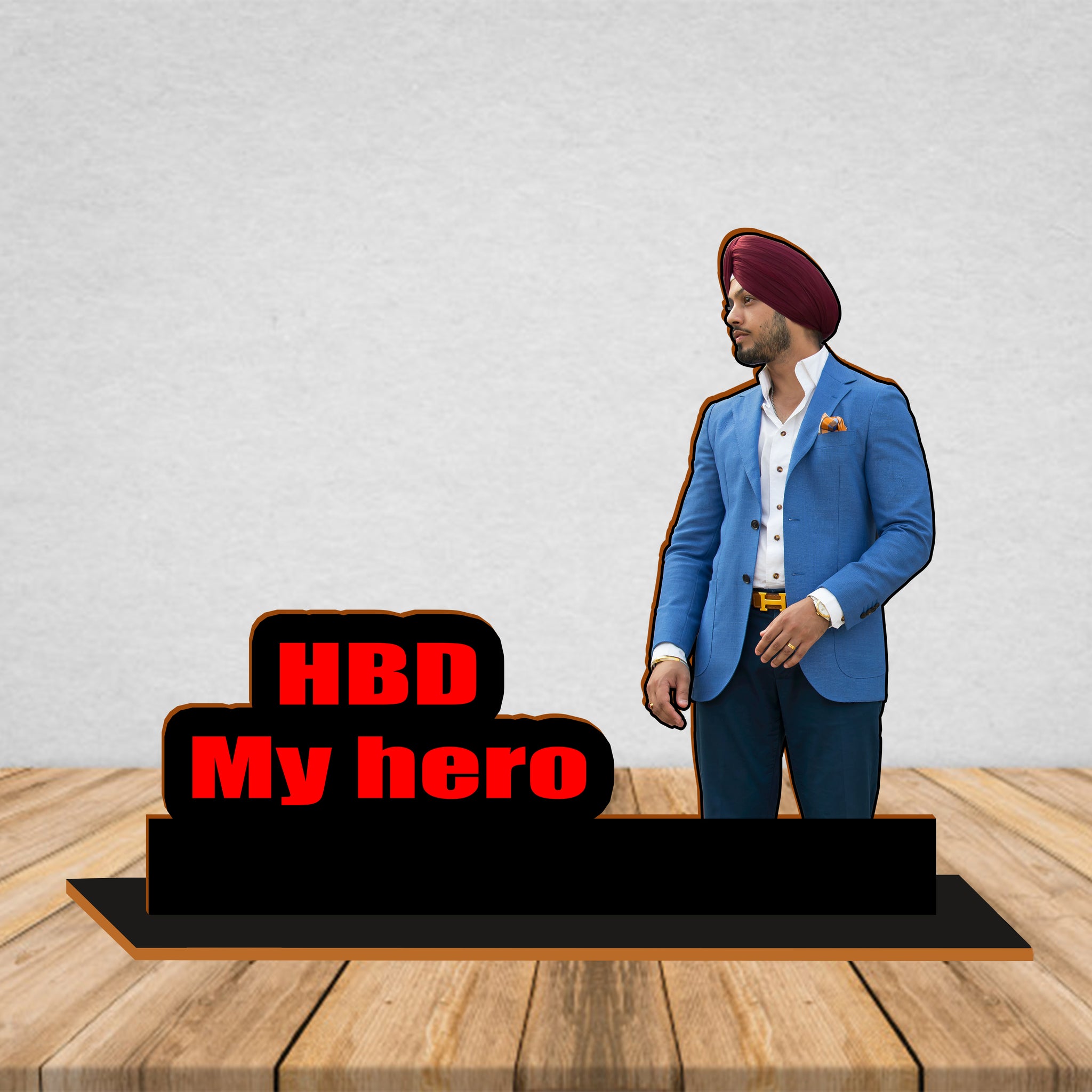 Wooden Photo Standy with message | Photo Standee – GiftingStudio.in